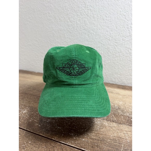 Jordan | Accessories | Air Jordan Wings Hat Men Green Corduroy Jumpman ...